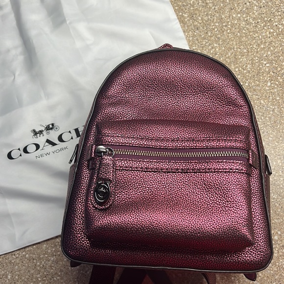 Coach | Bags | Coach Mini Backpack Metallic Pink | Poshmark